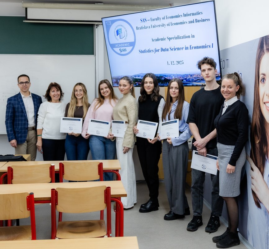 Odovzdávanie certifikátov SAS Academic Specialization 2025 - Faculty of ...